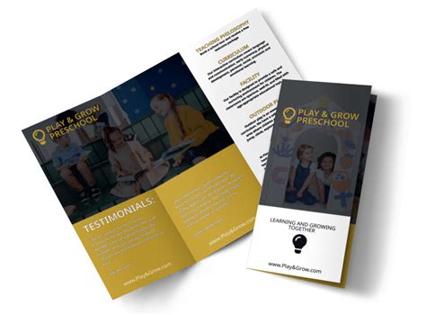 Play School Leaflet Design