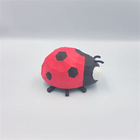 Ladybug Papercraft Template Etsy