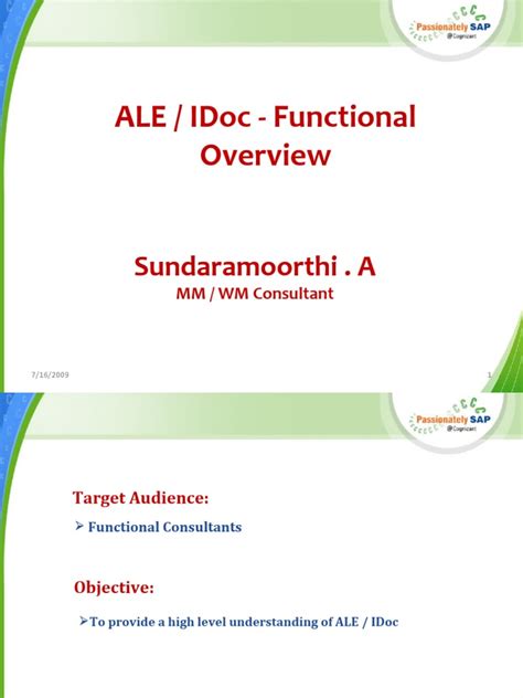 Ale Idoc Overview Training Pdf System Sap Se