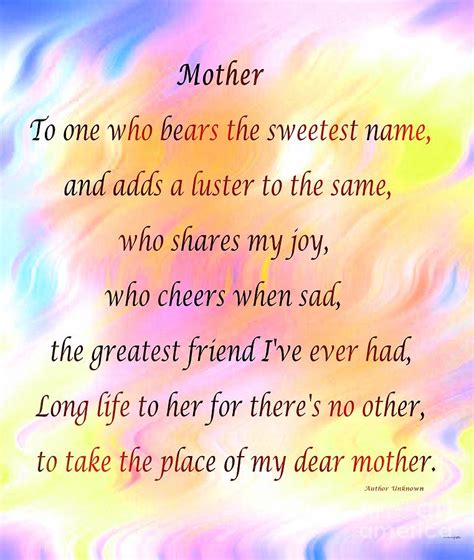 My Dear Mother Mixed Media By Barbara A Griffin Fine Art America