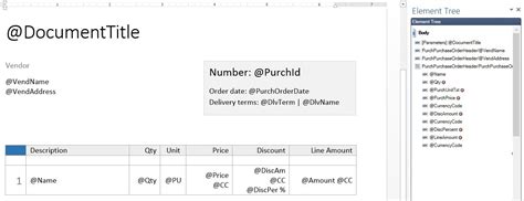 Example Purchase Order Print Management Report Docentric AX