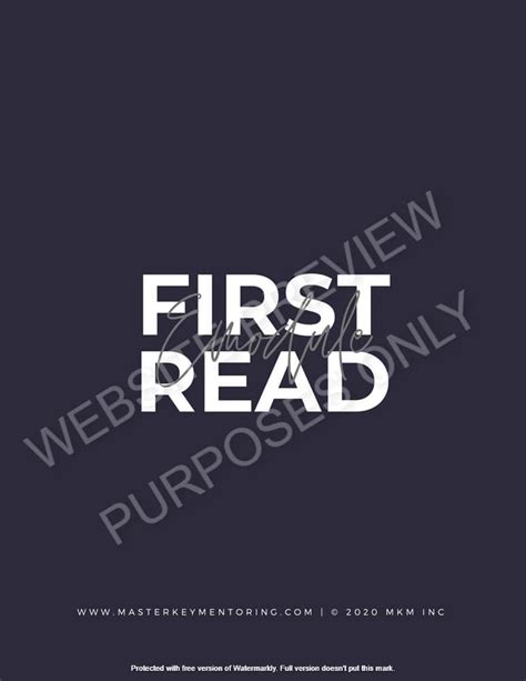 English Module 1 “reading” Master Key Mentoring