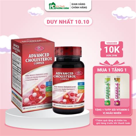 Viên Uống Giảm Mỡ Máu And Cholesterol Olympian Labs Advanced Cholesterol