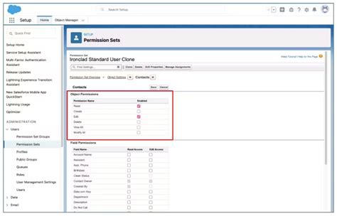 manage salesforce permissions version 3 0 and above ironclad