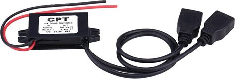 Zhaagrj Car Usb Converter Module 3a Dc 12v To Dc 5v Dual Usb For