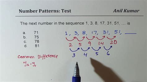 Test SAT EQAO Grade 9 Number Pattern ACT YouTube