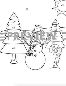 Pythagorean Theorem Christmas Coloring By Magnificent Mathematics