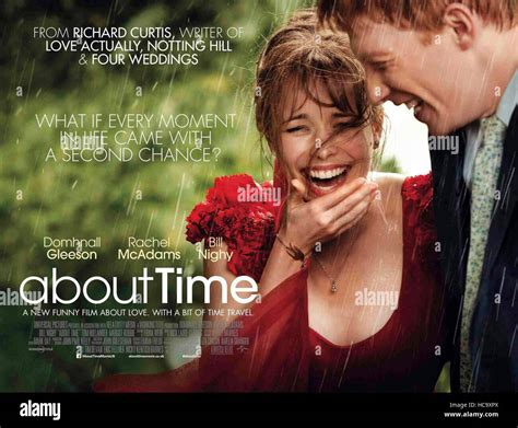 About Time British Poster Art From Left Rachel Mcadams Domhnall