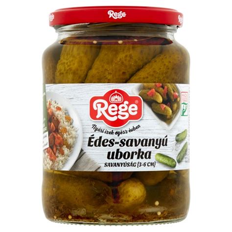 Rege Csemegeuborka Cm G G Ml Des Savany D L Nagyker Ruh Z