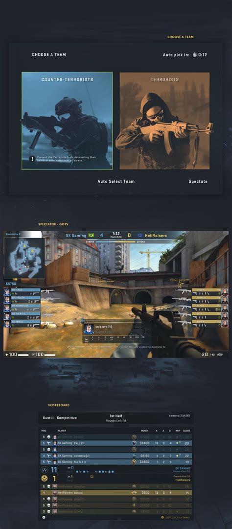 Csgo Ui Redesign On Behance Game Ui Real Estate Web Design Game