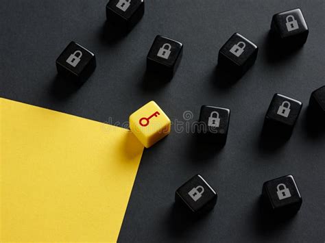 Business Problem Solving Unlocking The Business Potential Stock Image