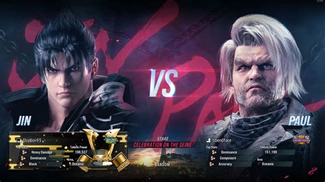 Tekken 8 Ranked Ft2 Jin Vs Paul Aggressive Matchup Youtube