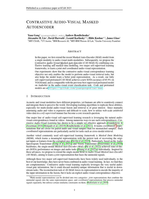 5172 Contrastive Audio Visual Maske Pdf