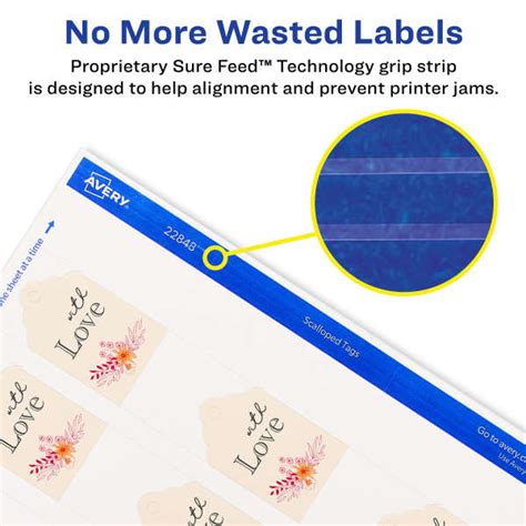 Amazon Avery Matte White Rectangle Labels With Sure Feed