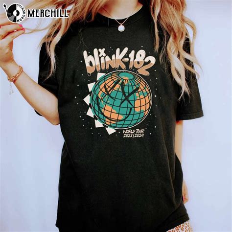 Blink 182 Concert Merch Rock Hard Tour 2023 2024 Happy Place For
