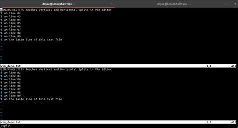 How To Split Vim Workspace Vertically Or Horizontally