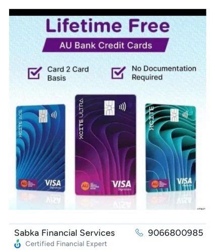 Au Small Finance Bank Credit Cards India At Rs 100year In Bengaluru