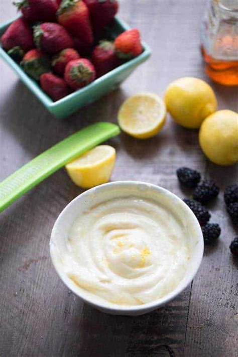 Lemon Honey Fruit Dip Recipe