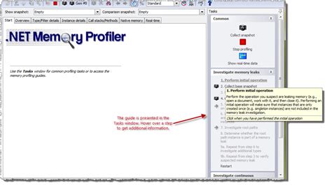 memory profiler features