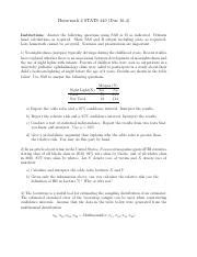 Homework2 Pdf Homework 2 STATS 449 Due 10 4 Instructions Answer The