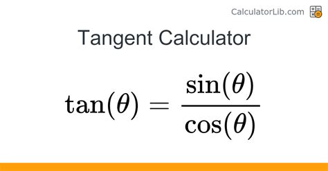 Tangent Calculator Online Calculator
