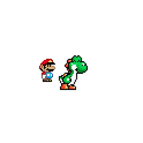 Mario Riding Yoshi Bilscreen