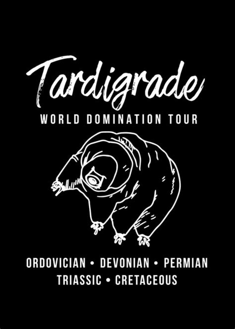 World Domination Tour Extinctions Tardigrade T Water Bear Greeting