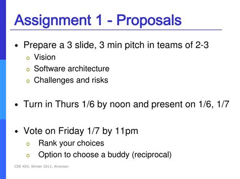 ppt cse 403 software engineering powerpoint presentation free