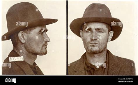 Photograph Of Bert Hicks Bureau Of Prisons Inmate Case Files Stock