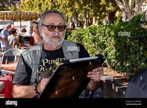 Marseille France 18th Sep 2022 French cartoonist Laurent Elcé seen