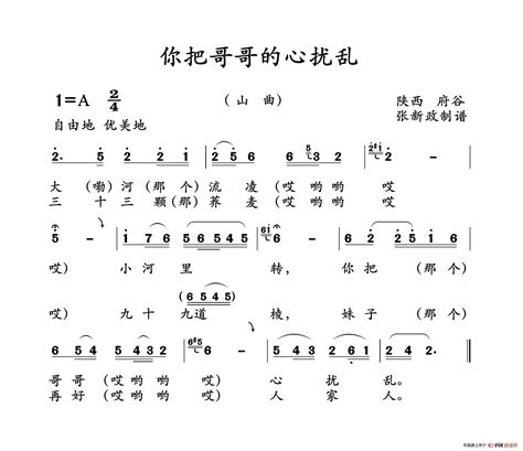 你把哥哥的心扰乱（陕西府谷）