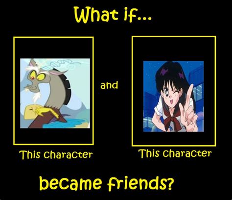 What If Sailor Mars And Discord Became Friends By Thomasthetrainman On