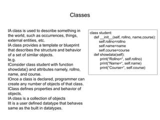 Object Oriented Programming In Python PPTX Programming Languages Computing