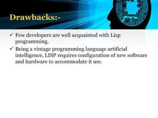 AI programming languages | PPTX | Programming Languages | Computing