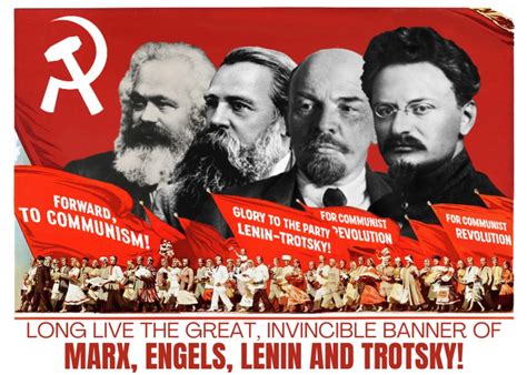 The Original Has Marx Engels Lenin And Stalin Looking In The Same