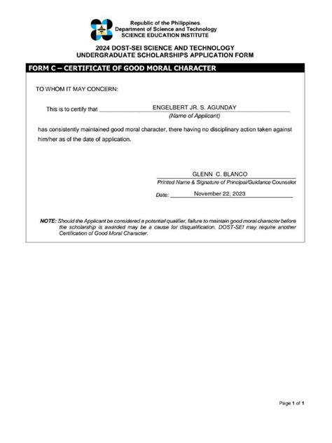 Dost Form C Pdf
