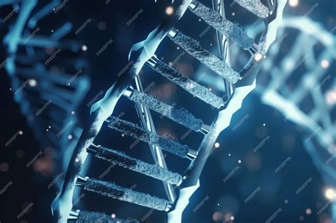 Premium Ai Image A 3d Rendering Of A Double Stranded Structure Generative Ai