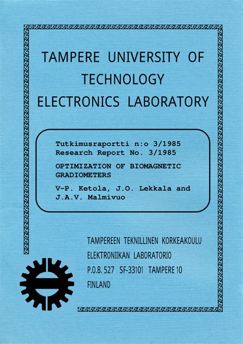 Pdf Optimization Of Biomagnetic Gradiometers
