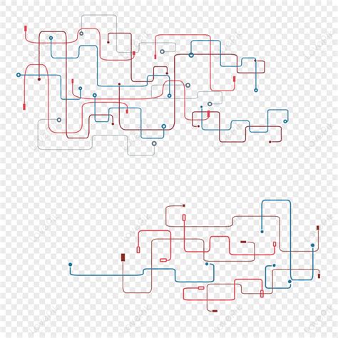 Geometric Line Line Points Polyline Curve Dot Technology Clipart