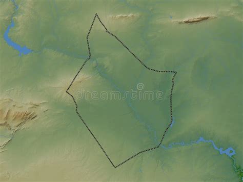 Dayr Az Zawr Syria Physical No Legend Stock Illustration