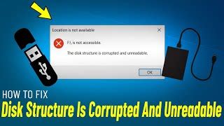 Fix The Disk Structure Is Corrupted And Unreadable Cap Trong Nam How To