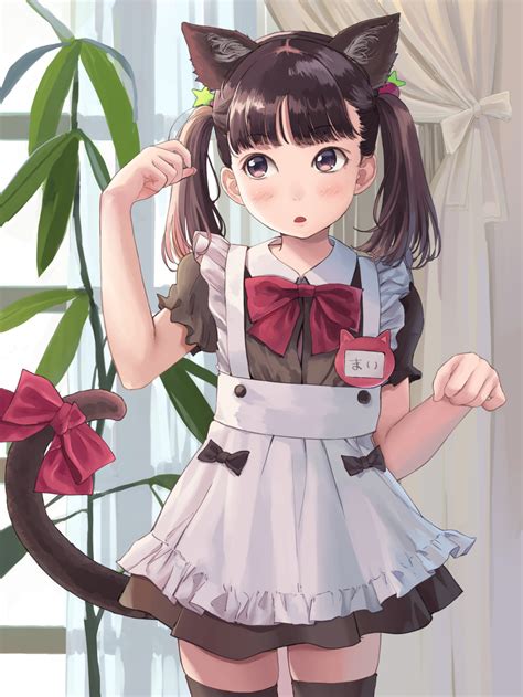 The Big Imageboard Tbib 1girl Absurdres Animal Ears Anyannko Apron
