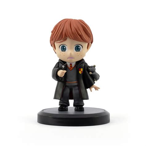 Figura Coleccionable Ron Weasley Con Scabbers Rata Harry Potter 10 Cm
