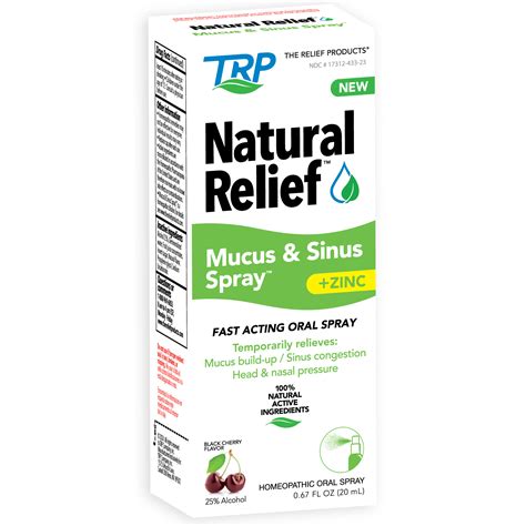 The Relief Products™ Mucus And Sinus Spray™