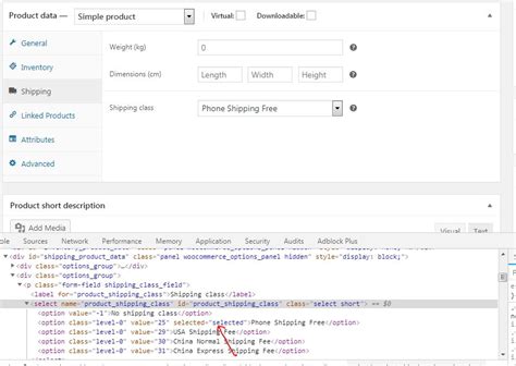 php set or update product shipping class programmatically in