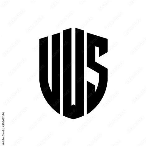 Uws Letter Logo Design Uws Modern Letter Logo With Black Background
