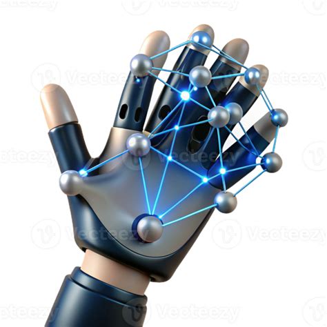 Robotic Hand Network Connectivity Exploring Ai Automation 56555834 Png