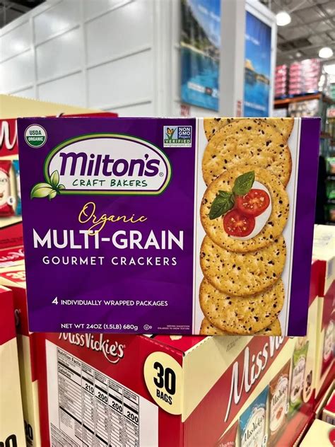Miltons 유기농 멀티 그레인 고메 크래커 대용량 680g 상품 상세 크로켓