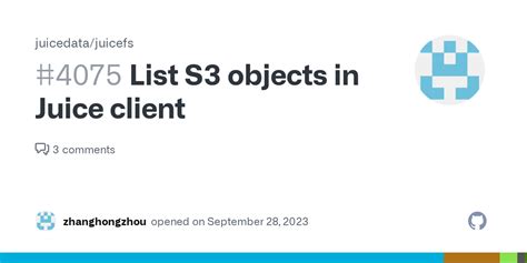 List S Objects In Juice Client Issue Juicedata Juicefs Github