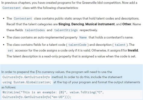Solved In Previous Chapters You Have Created Programs For Chegg